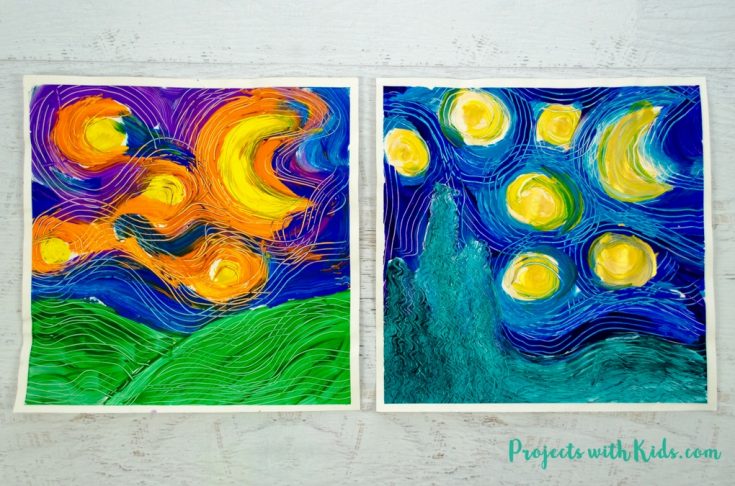 Simple Pointillism for Kids Art project - Projects with Kids