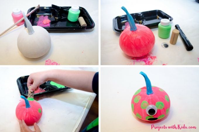 Frightfully Easy No-Carve Pumpkin Monsters - Projects with Kids