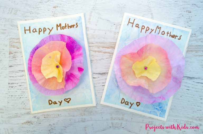 3D Flower Mother's Day Card Craft - Projects with Kids