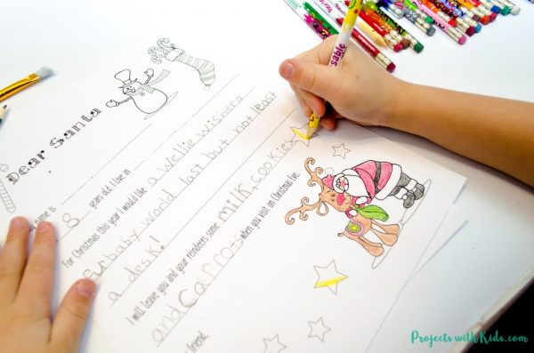 Free Santa Letter Printable Template - Projects with Kids
