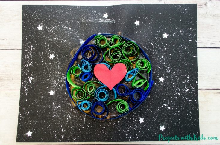 Paper Quilled Earth Day Craft for Kids to Make - Projects with Kids