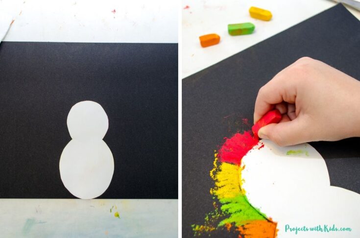 Colorful Chalk Pastel Turkey Craft for Kids - Projects with Kids