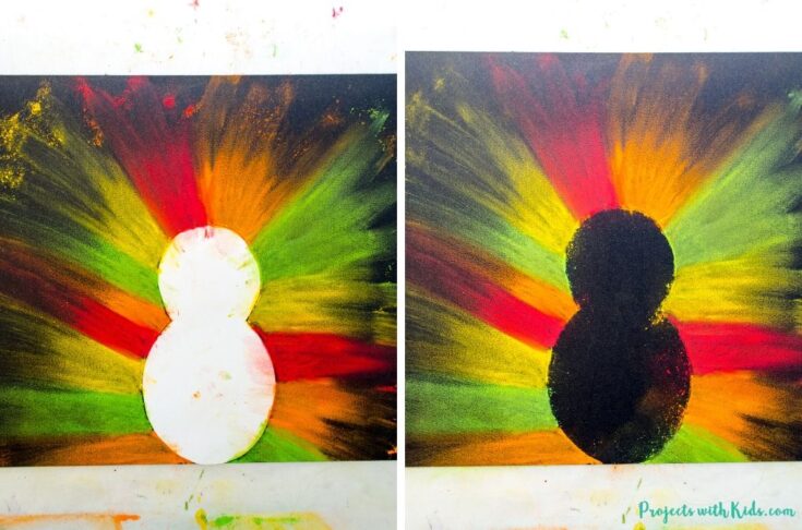 Colorful Chalk Pastel Turkey Craft for Kids - Projects with Kids