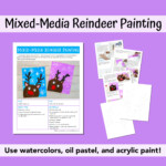 The Most Adorable Reindeer Painting for Kids to Make - Projects with Kids
