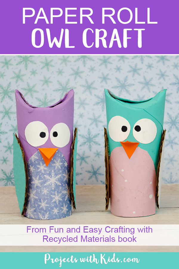 Adorable Toilet Paper Roll Owl Craft - Projects with Kids