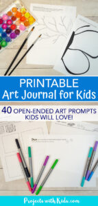 Printable Art Journal for Kids to Spark Creativity - Projects with Kids