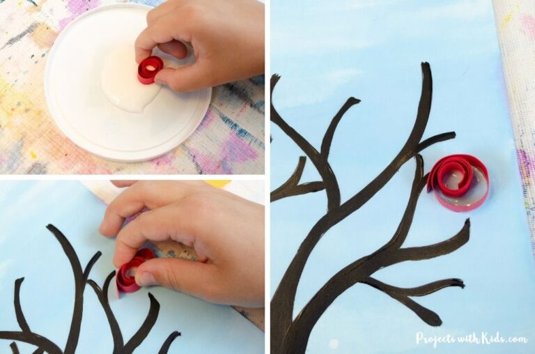 How to Make a Beautiful Fall Tree Art Project - Projects with Kids