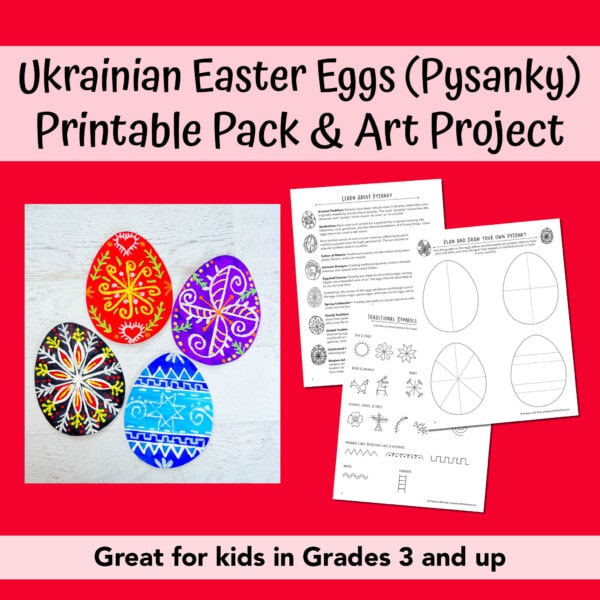 Easy Ukrainian Easter Egg Art Project - Projects with Kids