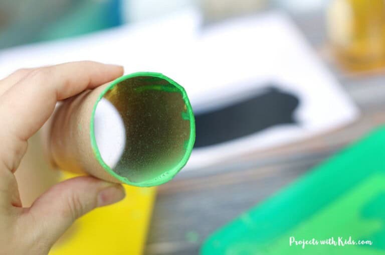 Witch’s Cauldron Halloween Bubble Painting - Projects with Kids