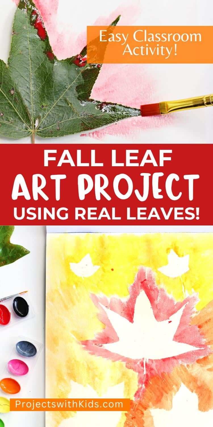 Colorful Fall Leaf Silhouette Art Project - Projects with Kids