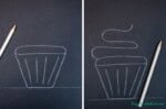 Colorful Chalk Pastel Cupcake Art Project - Projects with Kids