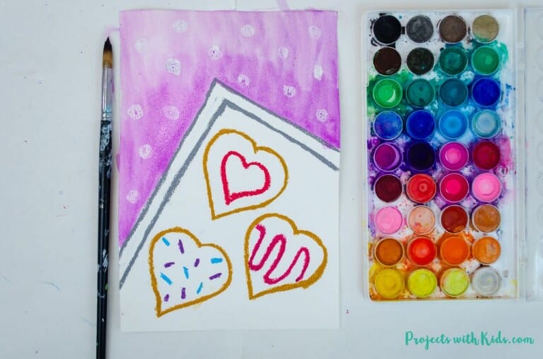 Easy Valentine’s Day Cookie Art Project for Kids - Projects with Kids